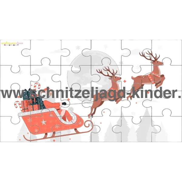 24-TEILIGES WEIHNACHTEN PUZZLE MIT DEM THEMA WEIHNACHTEN ZUM AUSDRUCKEN ...