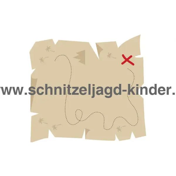 schnitzeljagd-kinder - Schatzkarte zum Ausdrucken