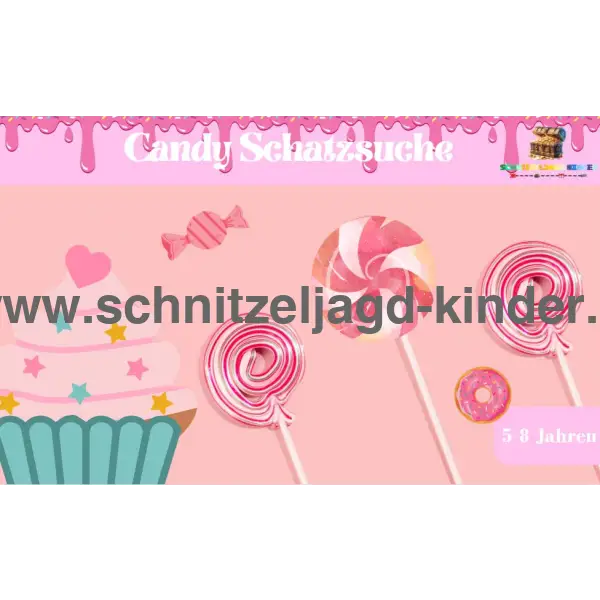 Candy Schatzsuche-5-8 Jahren-Schnitzeljagd Zum Ausdrucken-schnitzeljagd ...